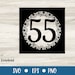 55th Birthday Card SVG | Birthday Celebrations | Anniversary | Cricut ...