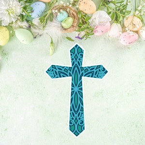 Layered Cross | Easter Gift | 3D Paper Craft | 6 Layers | SVG Files for ...