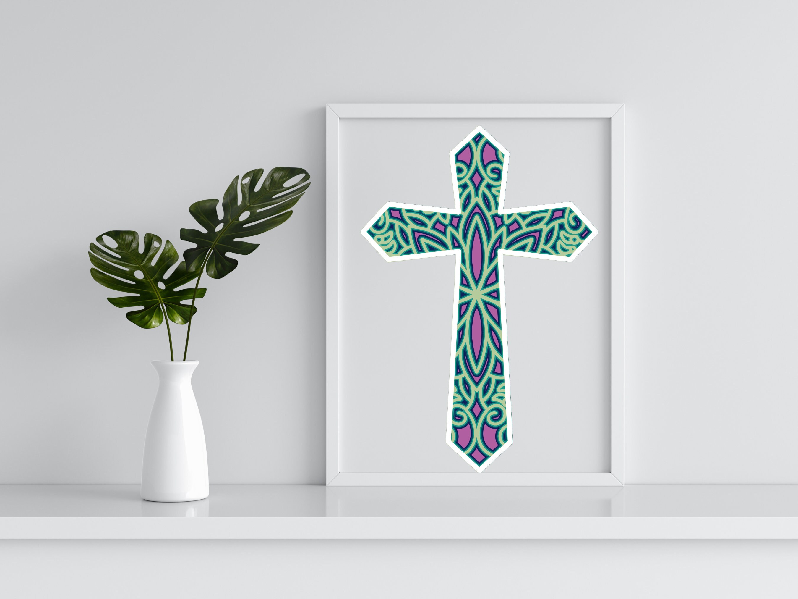 Layered Cross | Easter Gift | 3D Paper Craft | 6 Layers | SVG Files for ...