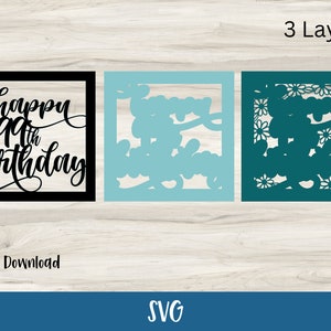 Happy 99th Birthday Card SVG | Birthday Celebrations | Layered SVG ...