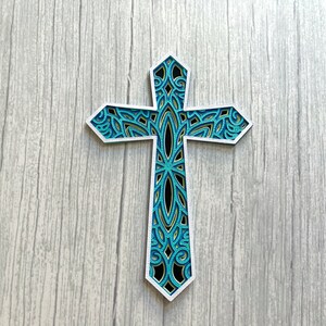 Layered Cross | Easter Gift | 3D Paper Craft | 6 Layers | SVG Files for ...