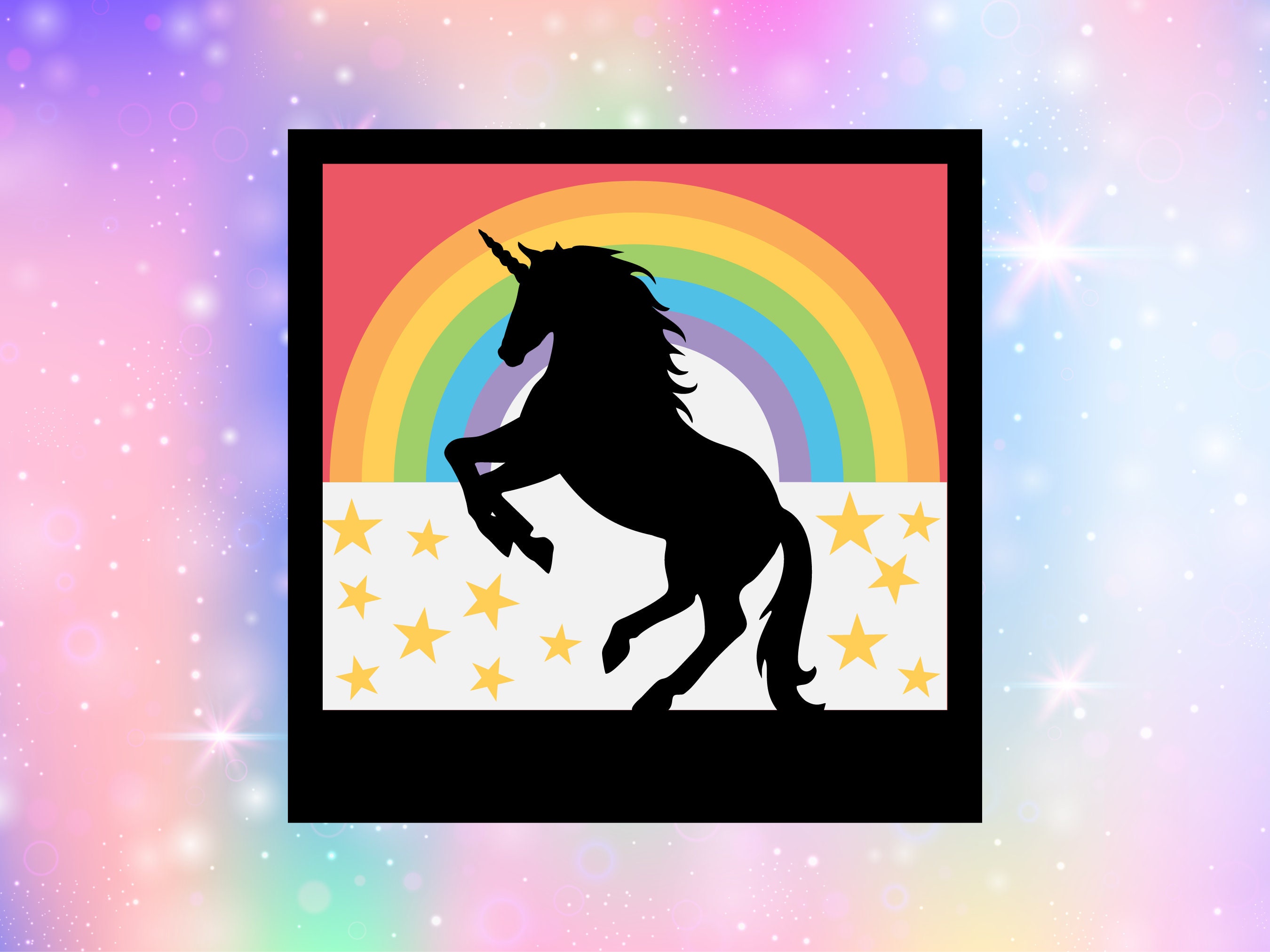 Rainbow Unicorn 3D Shadow Box SVG | 3D Layered SVG | Svg Files for ...