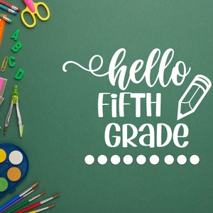 Hello SVG Bundle Kindergarten to Fifth Grade | SVG Files for Cricut ...