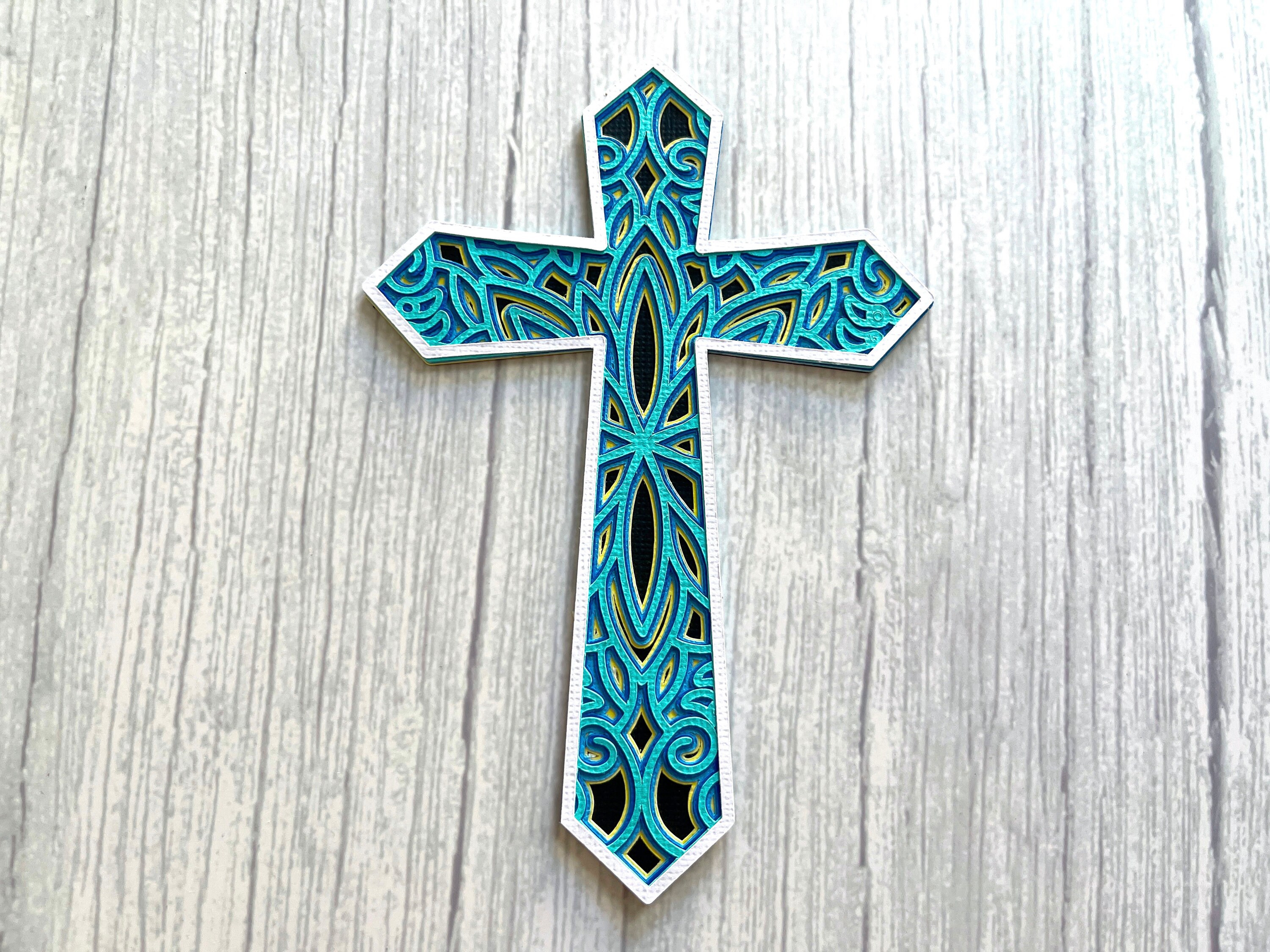 Layered Cross | Easter Gift | 3D Paper Craft | 6 Layers | SVG Files for ...