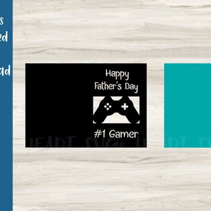 Father's Day Card | #1 Gamer | SVG Files for Cricut | Layered Card ...