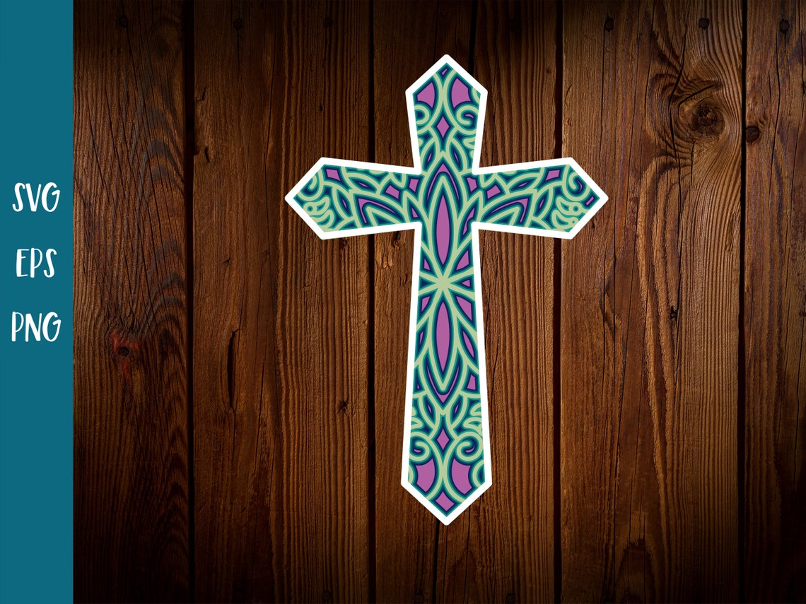 Layered Cross Easter Gift 3D Paper Craft 6 Layers SVG - Etsy Australia