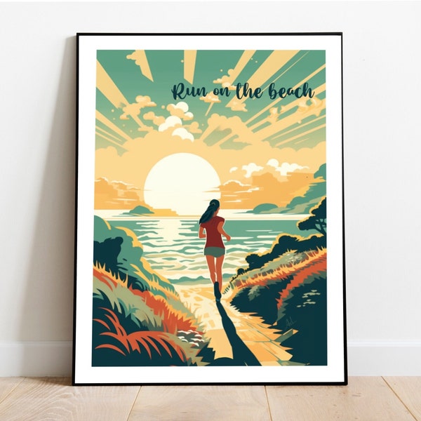 Running Poster - Etsy