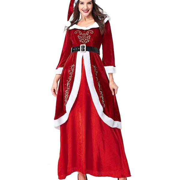 Mrs Claus Costume - Etsy