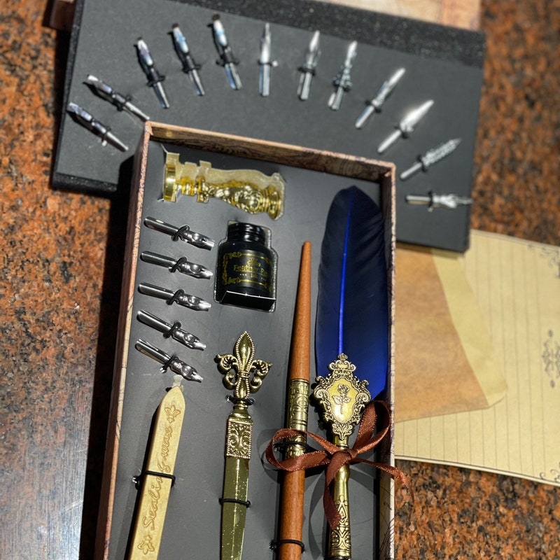 Quill and Ink Set - Etsy