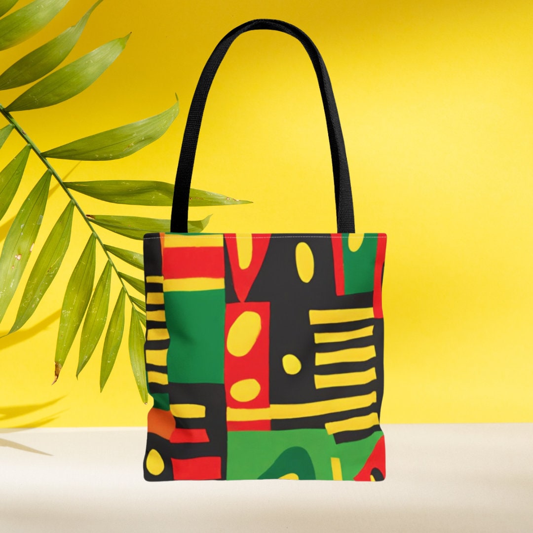 African Print Tote Bag - Juneteenth - African Print- Black History ...