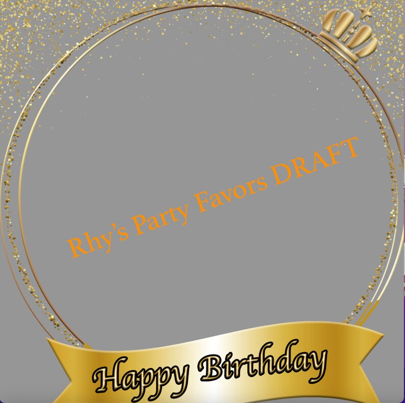 360 Photobooth Overlay Gold King Queen Theme Birthday Slomo - Etsy