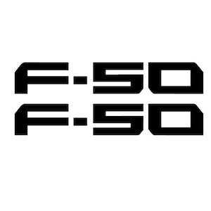 2pcs F50 F-50 Letters Tailgate or Fender Decal Compatible With Ford ...