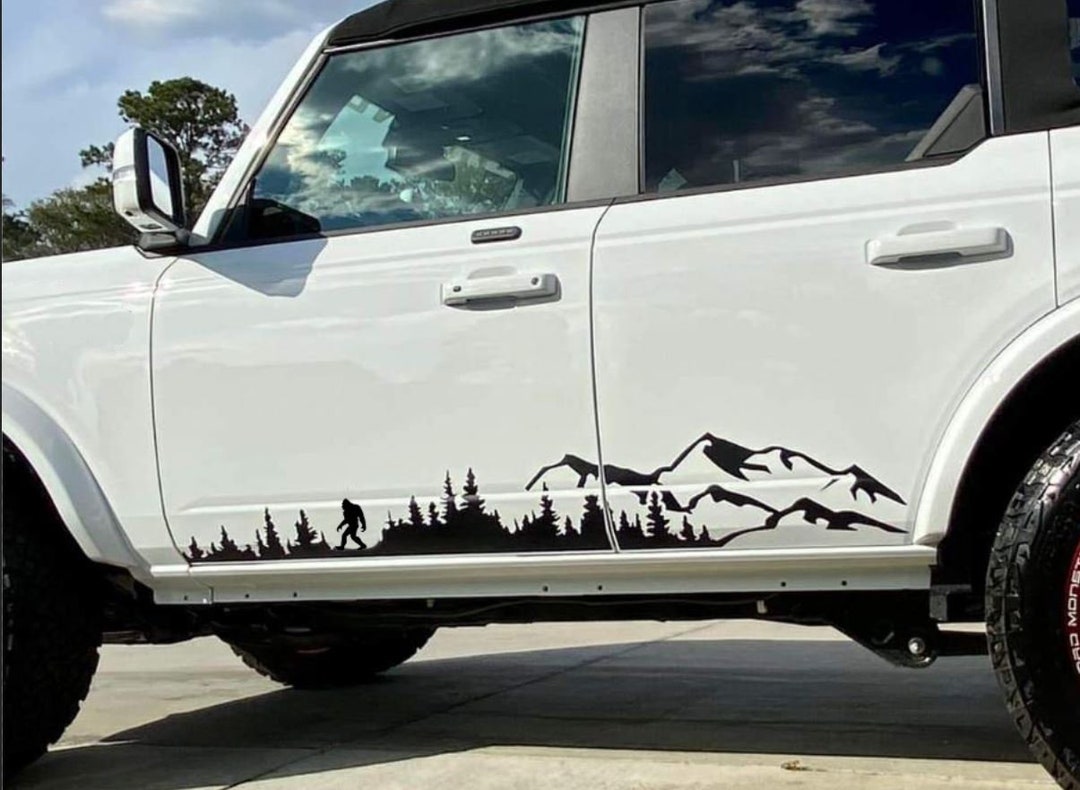 36 60 Sasquatch Big Foot Mountain Trees Graphics Decal Sticker for Side ...