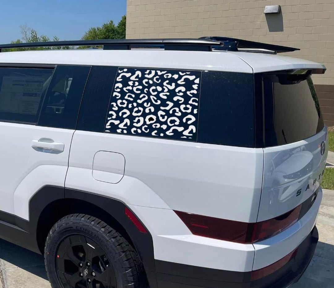 Leopart Cheetah Animal Pattern Print Rear Side Window Graphics Decals ...