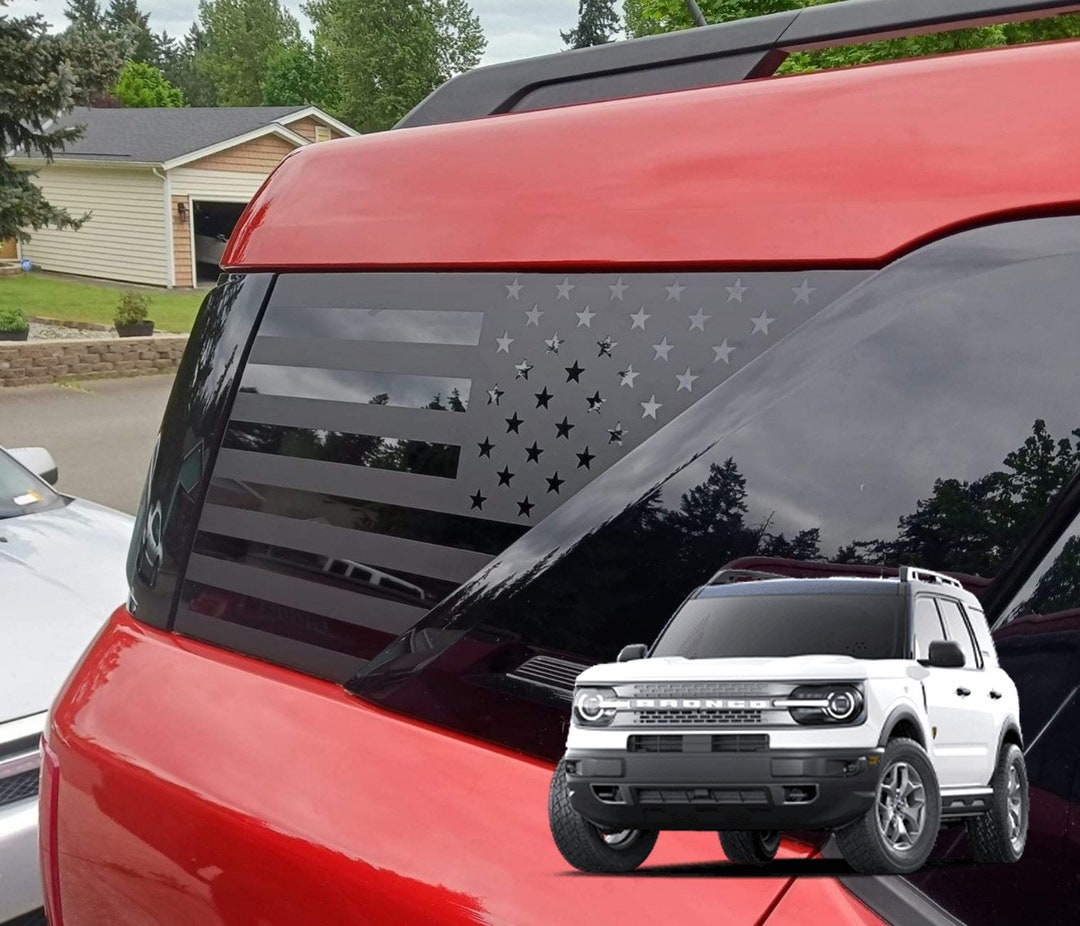 American Flag Rear Side Window Decals for Ford Bronco Sport 2021 -2026 ...