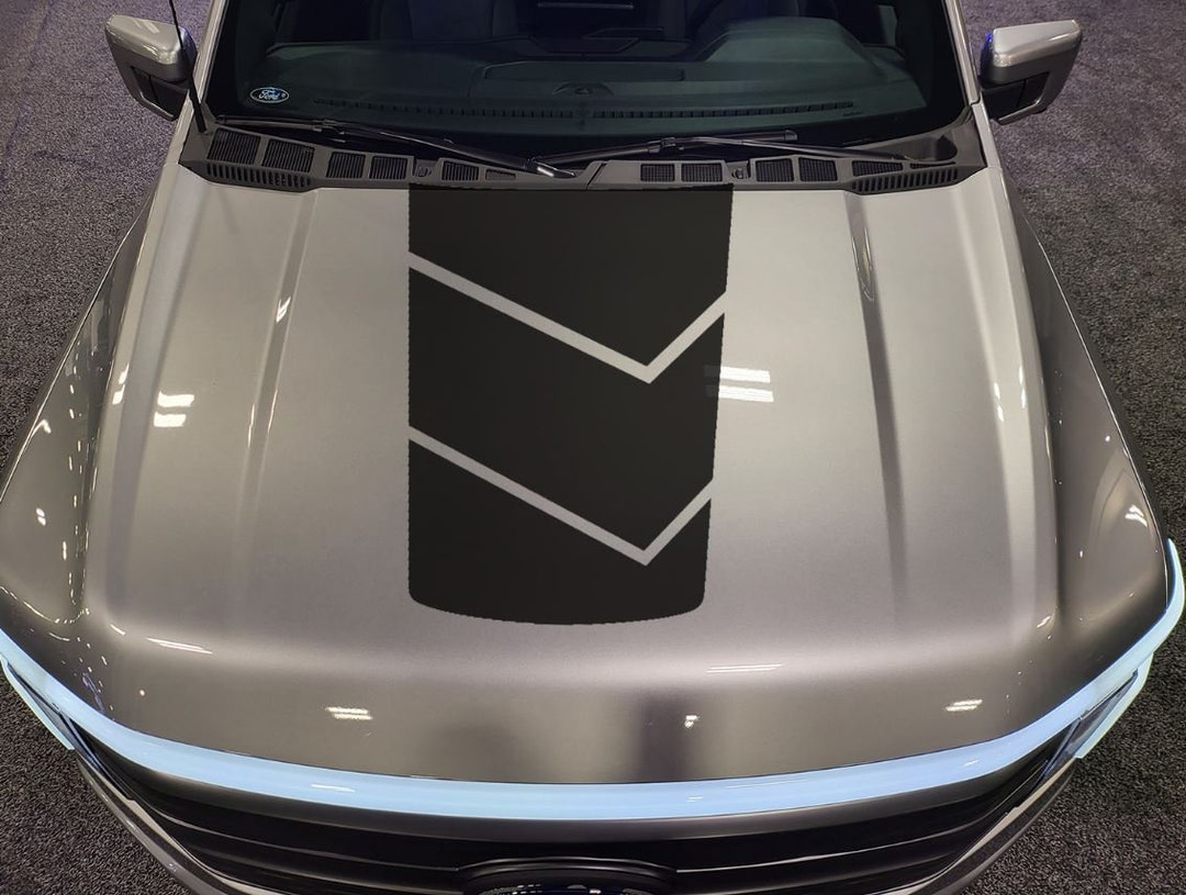 Hood Graphics Vinyl Decals for 2023 2024 F150 Ford Lightning Sticker ...