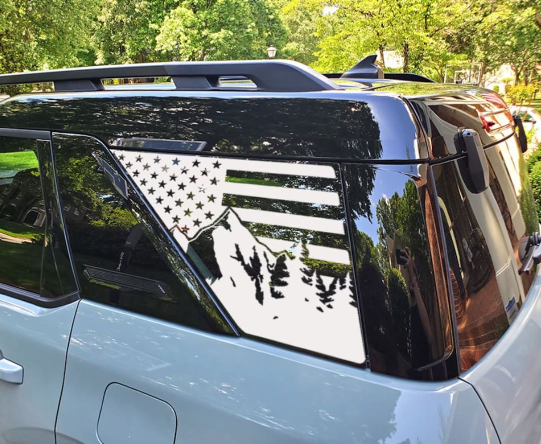 2pcs Mountains Peaks and Trees Rear Side Window Graphics - Etsy