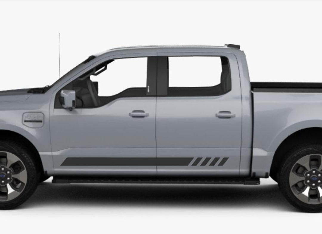Side Stripes Vinyl Decals for 2023 2024 F150 Ford Lightning Exterior ...