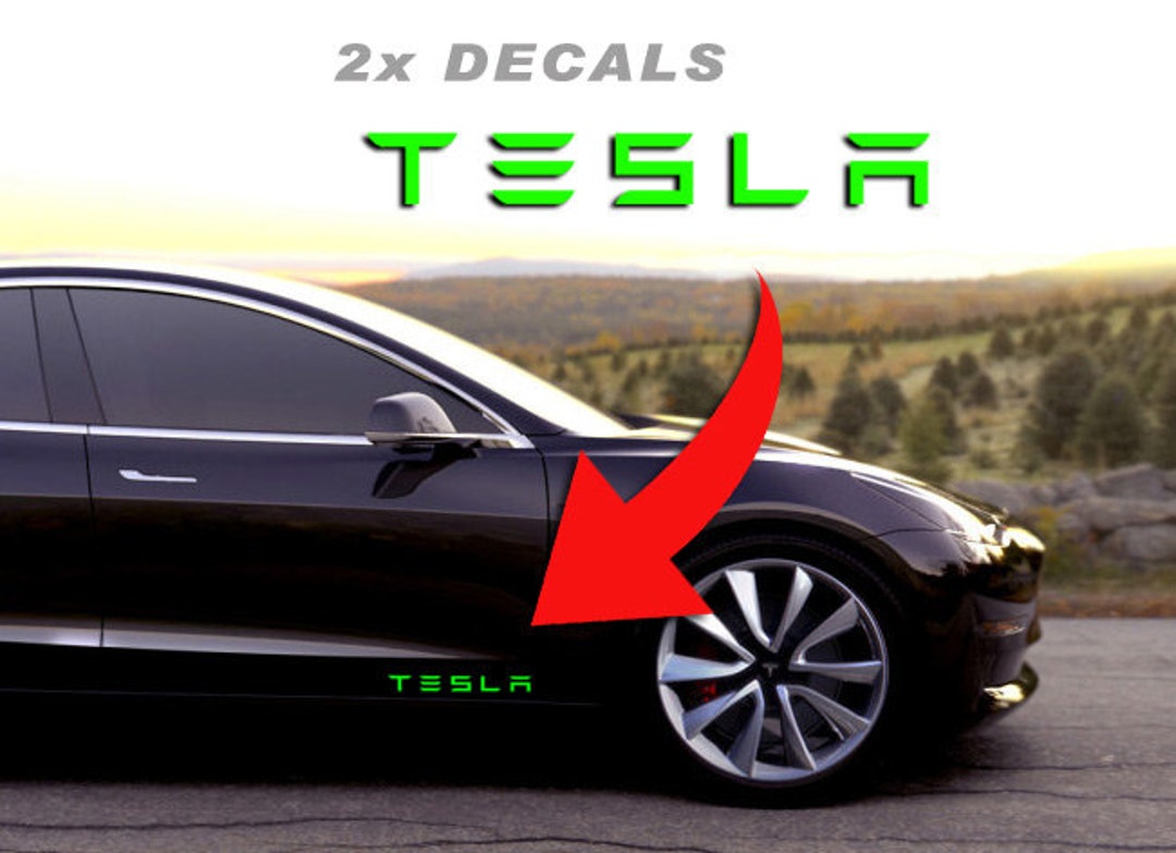 Tesla Door Sticker Decal for Model 3 Model X Model Y Model S as ...
