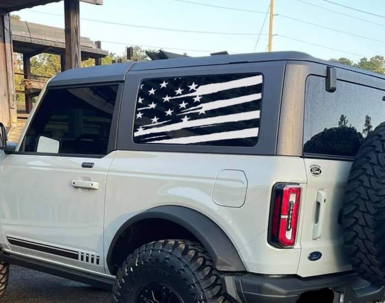 Distressed American Flag Decal Sticker for Ford Bronco 2022 - Etsy