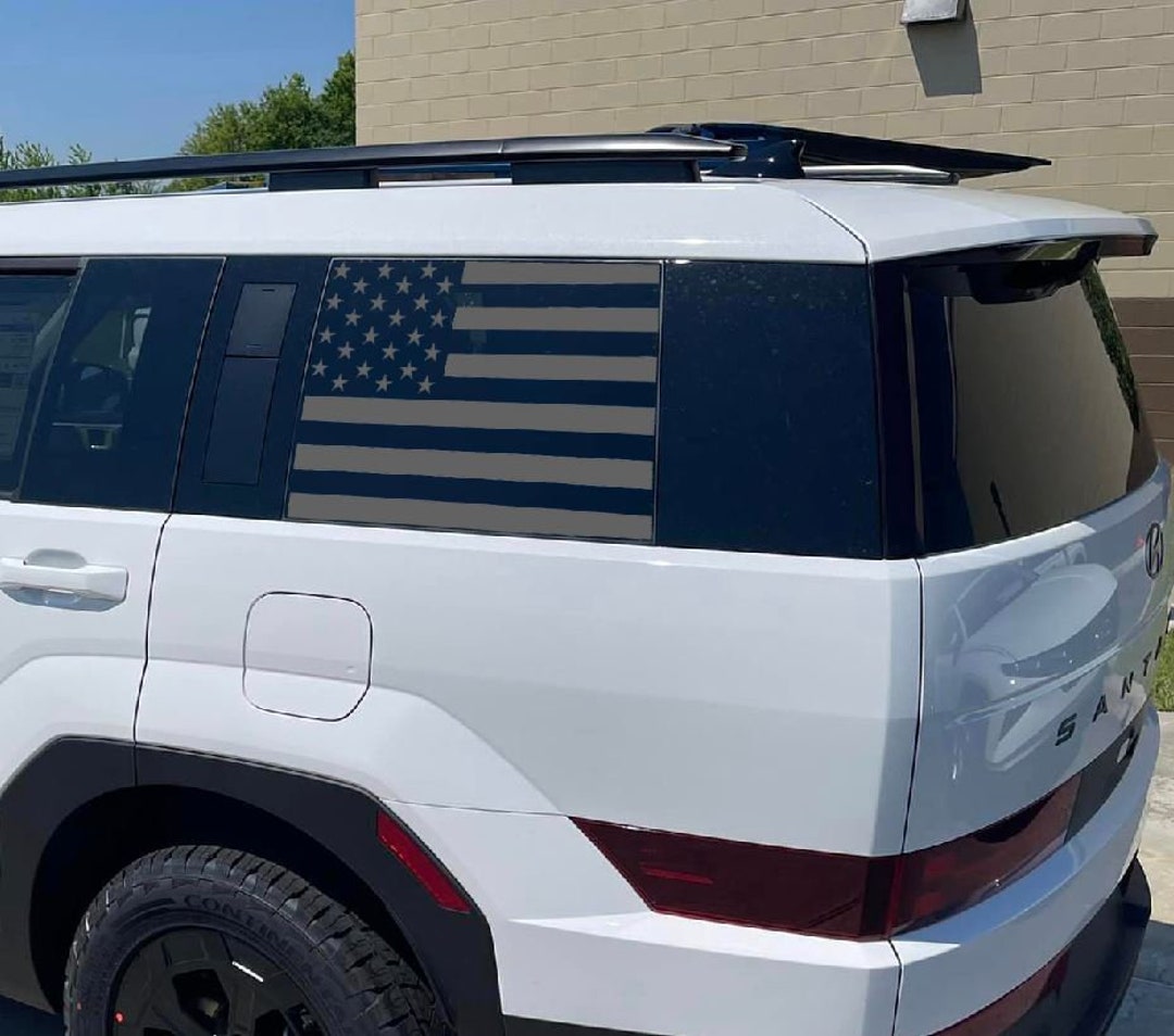 American Flag Rear Side Window Graphics Decals for Hyundai Santafe 2024 ...