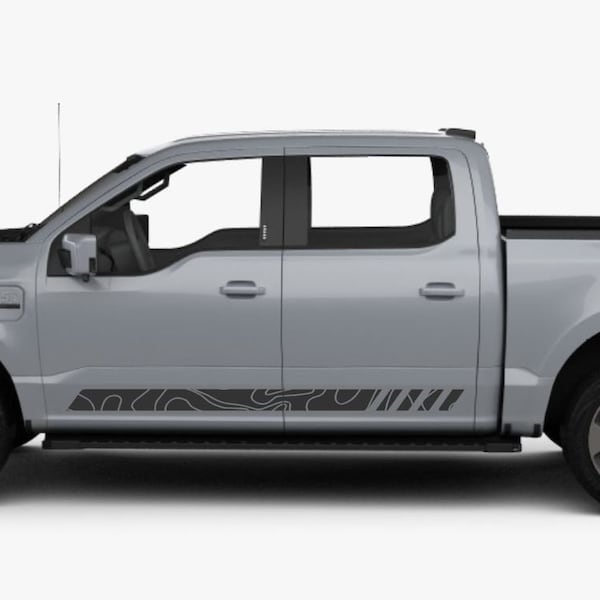 Topographic Map Decals - Etsy