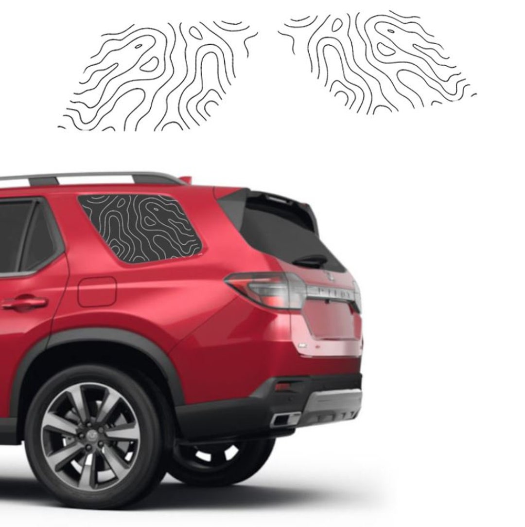 Topographical Map Terrain Quarter Panel Vinyl Decal Sticker for 2023 ...