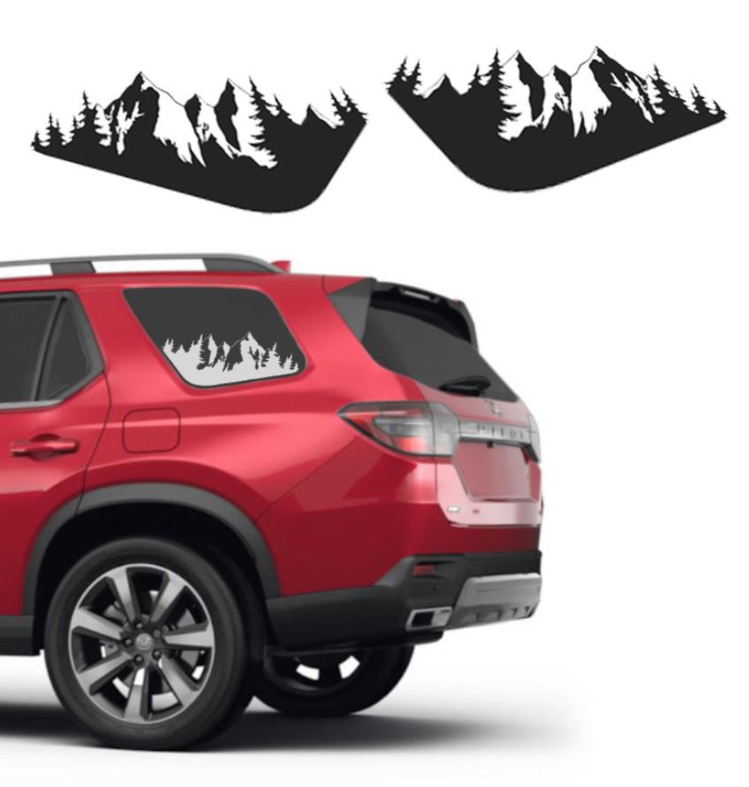 Mountains Trees Quarter Panel Vinyl Decal Sticker for 2023 - 2026 Honda ...