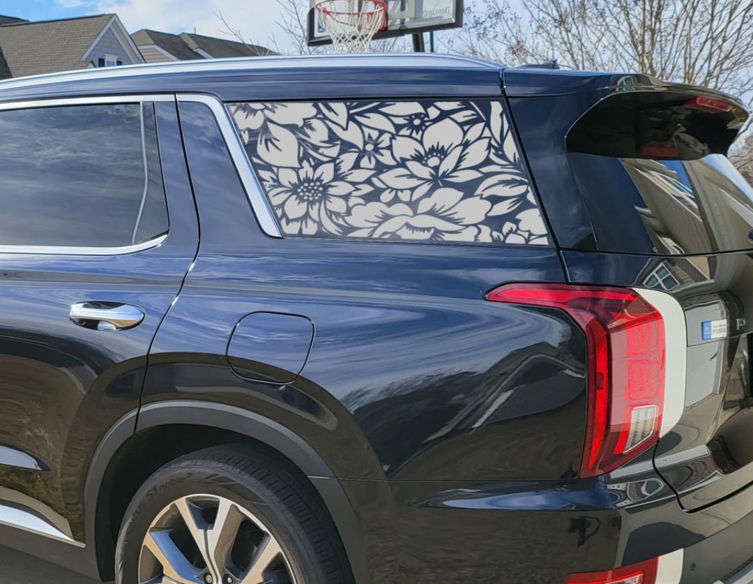 Flower Arrangement Design (v1) Window Decal for Hyundai Palisade for ...