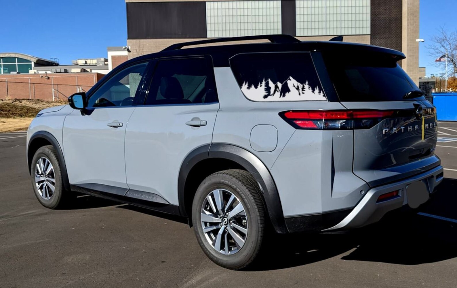 Mountain Trees 3rd Window Vinyl Decal Sticker for Nissan Pathfinder ...