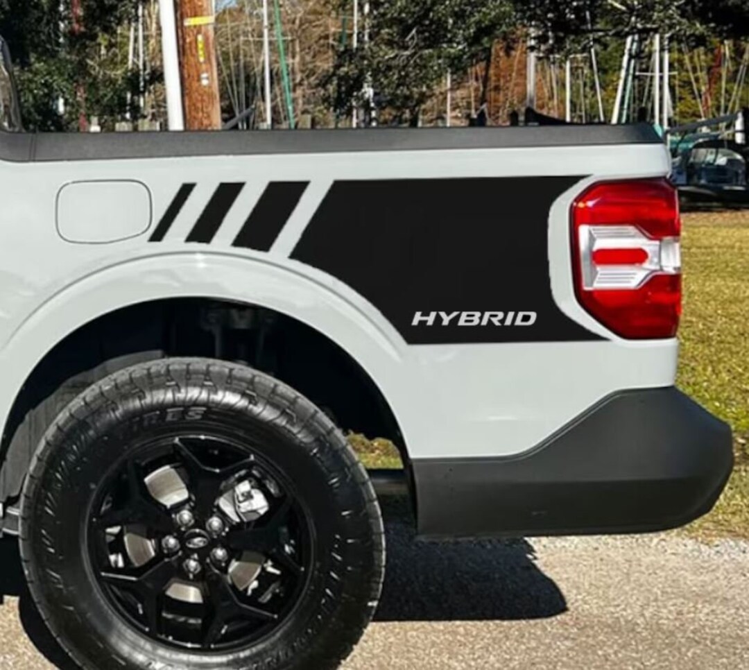 Hybrid Bedside Vinyl Graphics Decals for Ford Maverick 2022 - 2025 - V8 ...