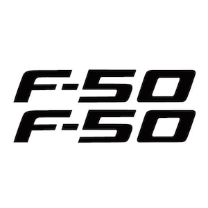 2pcs F50 F-50 Letters Tailgate or Fender Decal Compatible With Ford ...