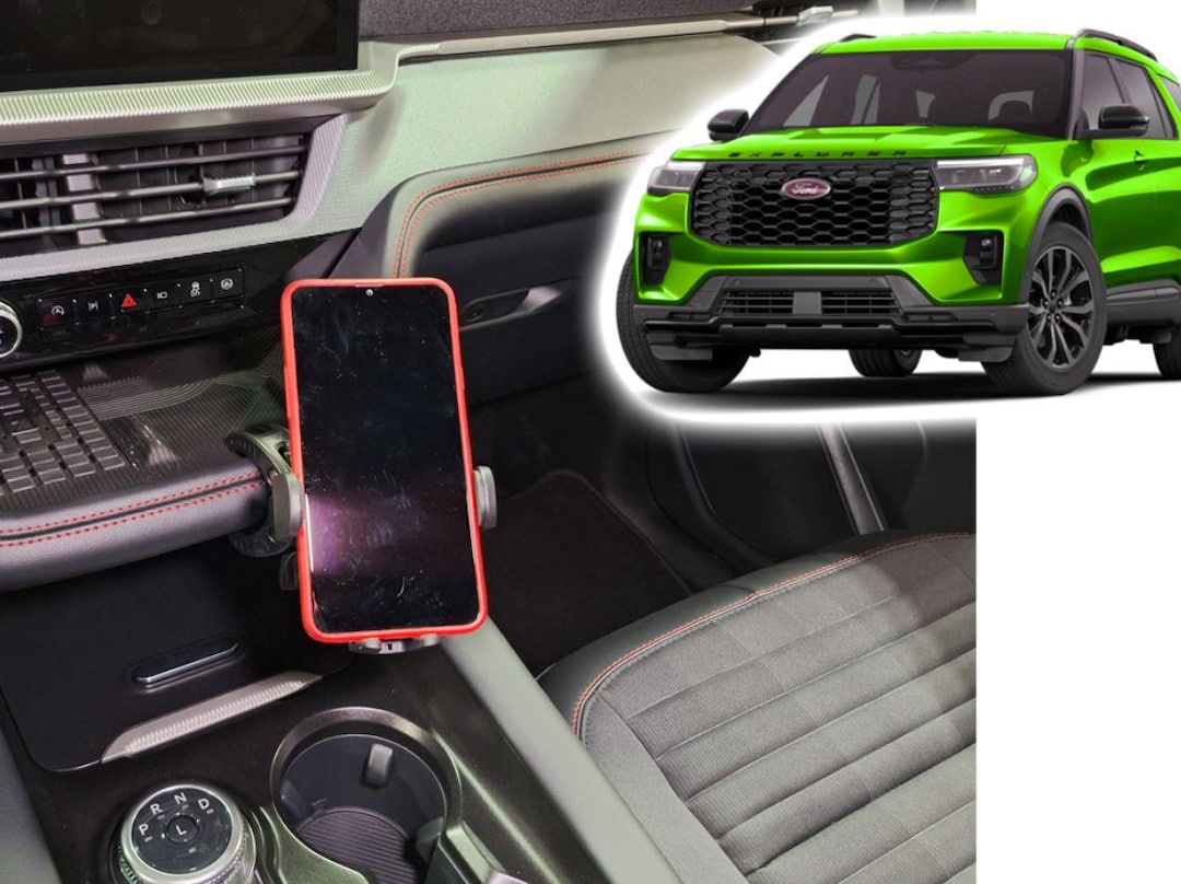 Custom Made Phone Mount Holder Made for Ford Explorer Dashbaord (2024 ...