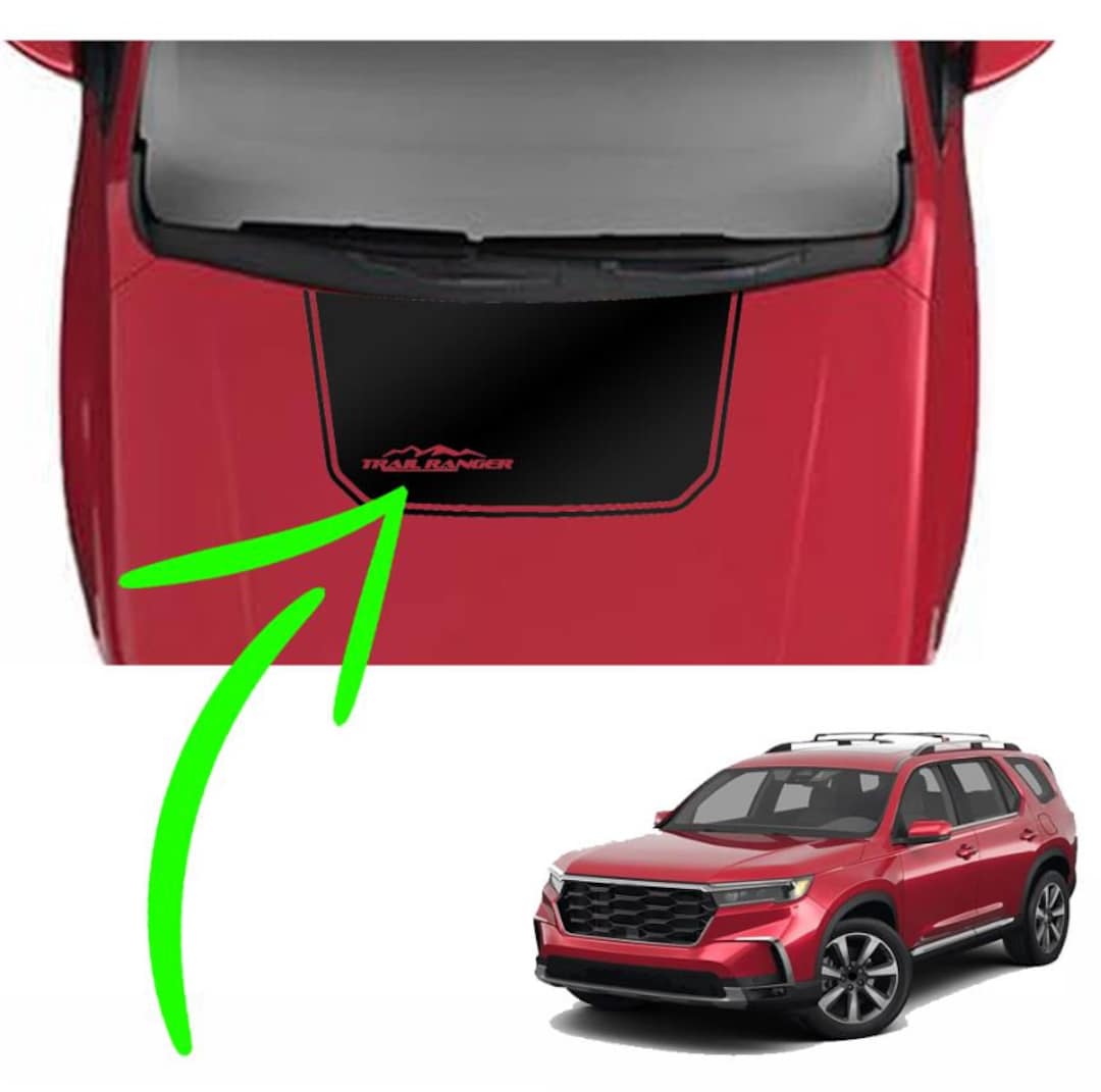 Custom Hood Graphics Vinyl Decal Sticker for 2023 - 2025 Honda Pilot as ...