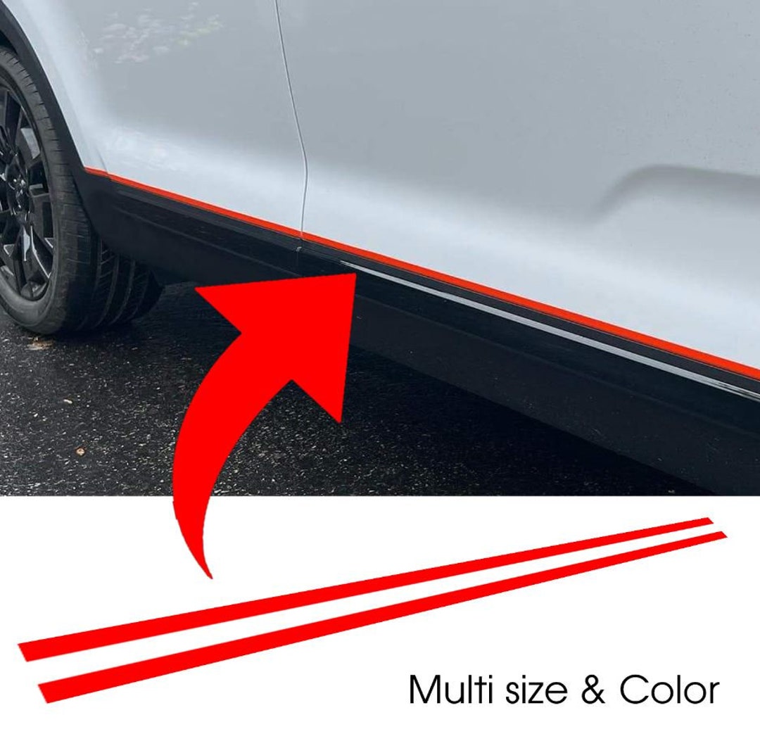 Color Stripes Vinyl Decals Graphics for Side Doors of a Car, SUV, Truck ...
