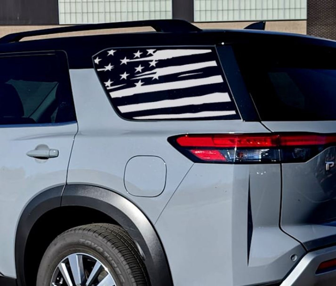 American Flag 3rd Window Vinyl Decal Sticker for Nissan Pathfinder 2021 ...