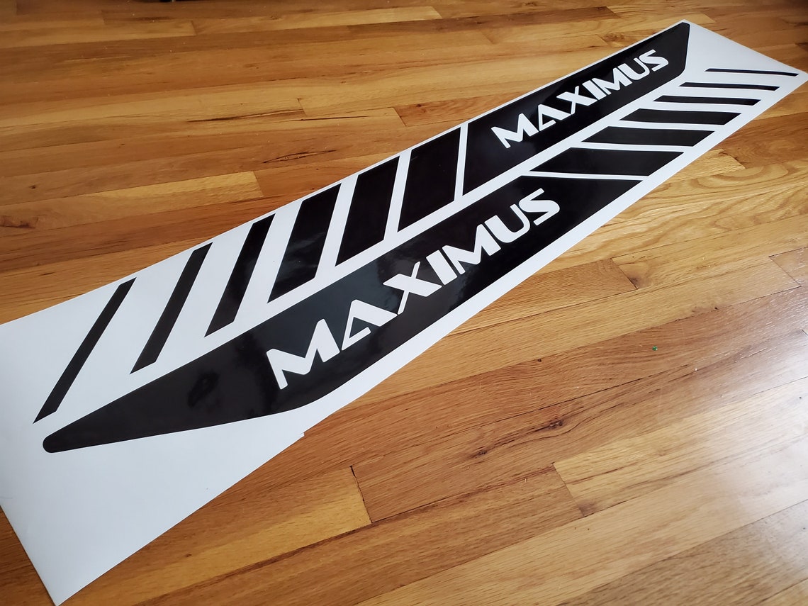 Bed Side Stripe With Custom Text Graphics Decal Sticker for - Etsy