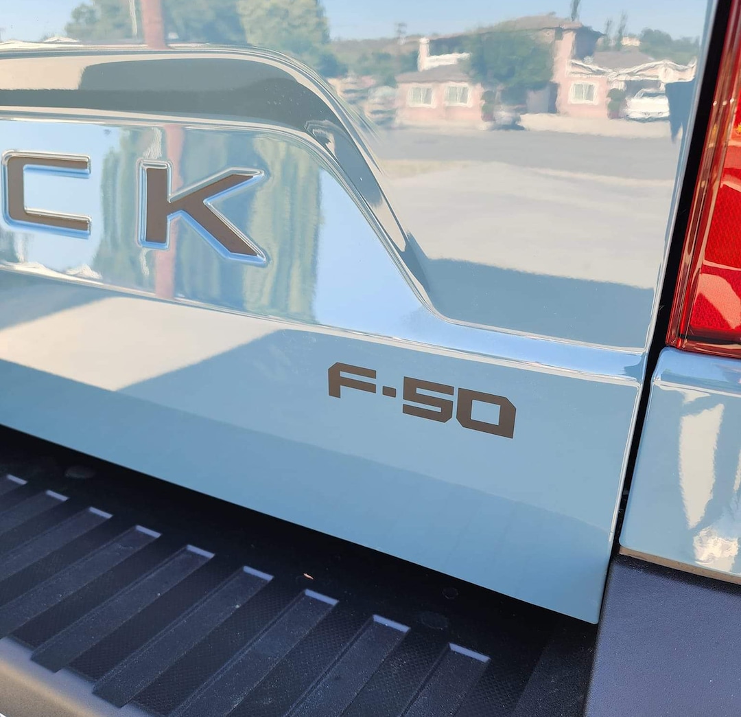 2pcs F50 F-50 Letters Tailgate or Fender Decal Compatible With Ford ...