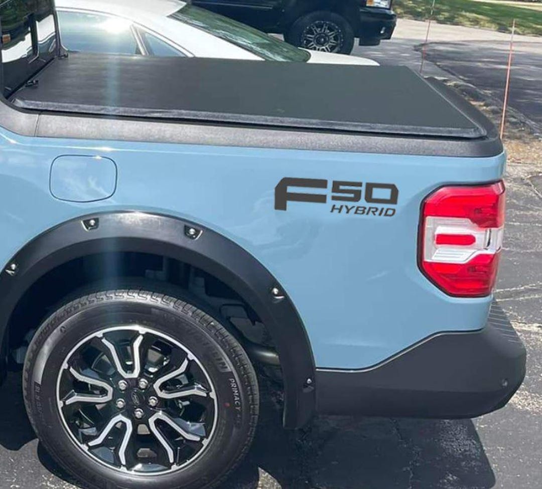 F50 Hybrid Letters Graphics Decal for Bedside Compatible With Ford ...