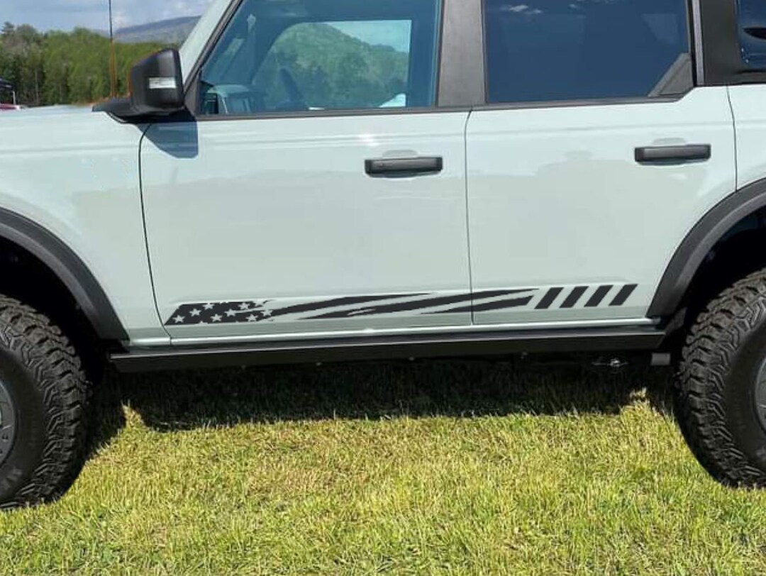 American Flag Side Stripes Decal Graphics for Ford Ford Bronco 6G 2021 ...