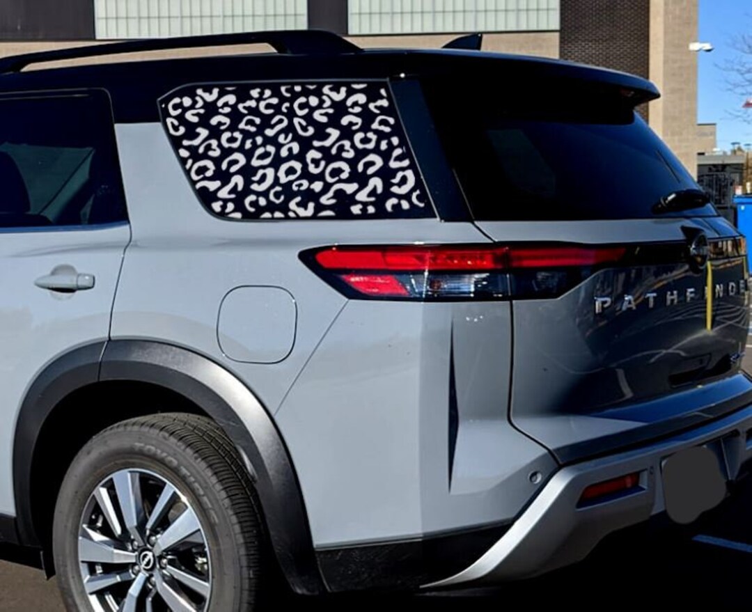 Cheetah Leopard Print Quarte Panel Window Graphics Decals for Nissan ...