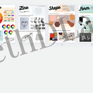 7 Visual Elements of Art Posters DIGITAL DOWNLOAD - Etsy