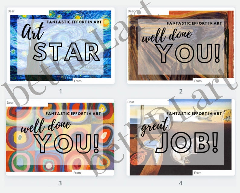 Art Praise Postcards DIGITAL DOWNLOAD - Etsy