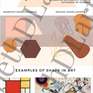 7 Visual Elements of Art Posters DIGITAL DOWNLOAD - Etsy