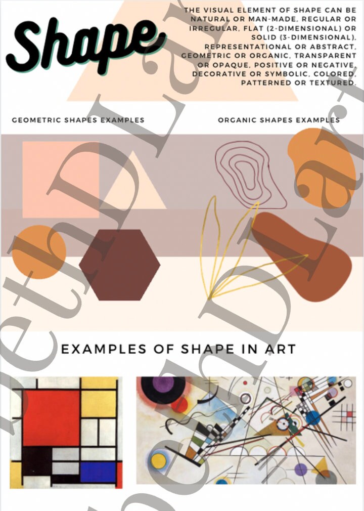 7 Visual Elements of Art Posters DIGITAL DOWNLOAD - Etsy