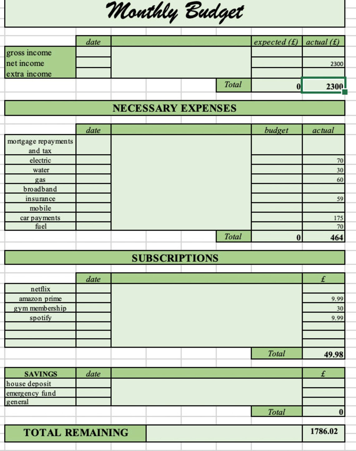 Easy Monthly Couples Budget Planner (DIGITAL DOWNLOAD) - Etsy