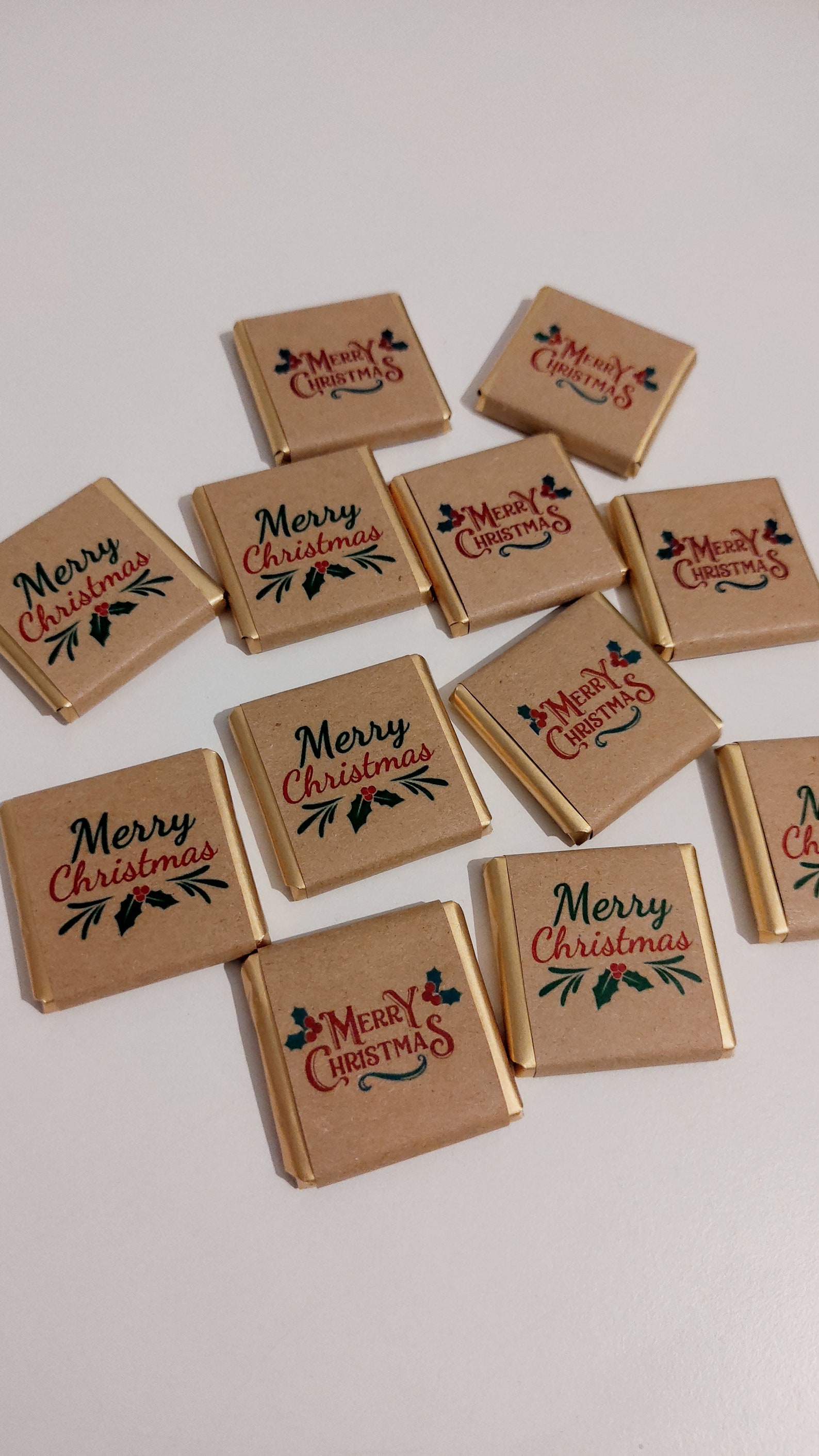 Bulk Chocolate Gift for Christmas Guests, Chocolate Favors, Merry ...