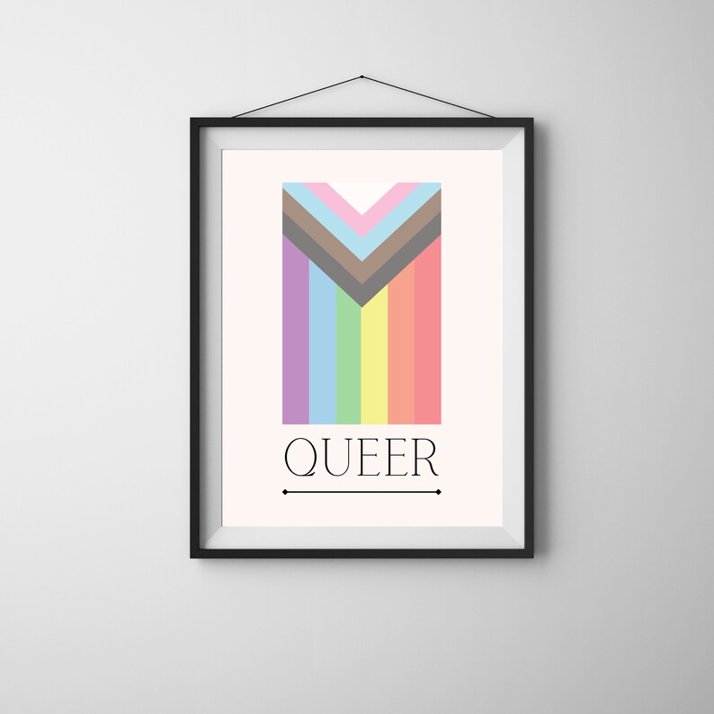LGBTQIA Flag Printable Art - Etsy