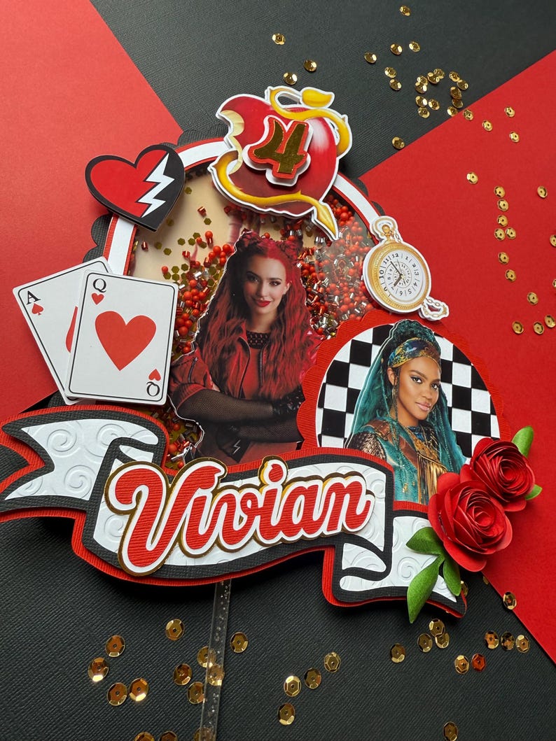 Rise of Red Birthday, Descendants Party, Rise of Red Decorations, Rise ...