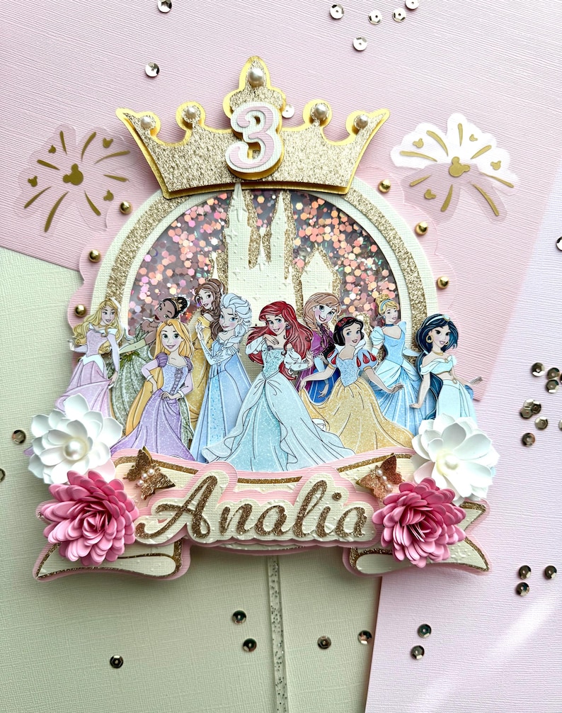 Princess Cake Topper, Princess Birthday, Princess Party, Princess ...